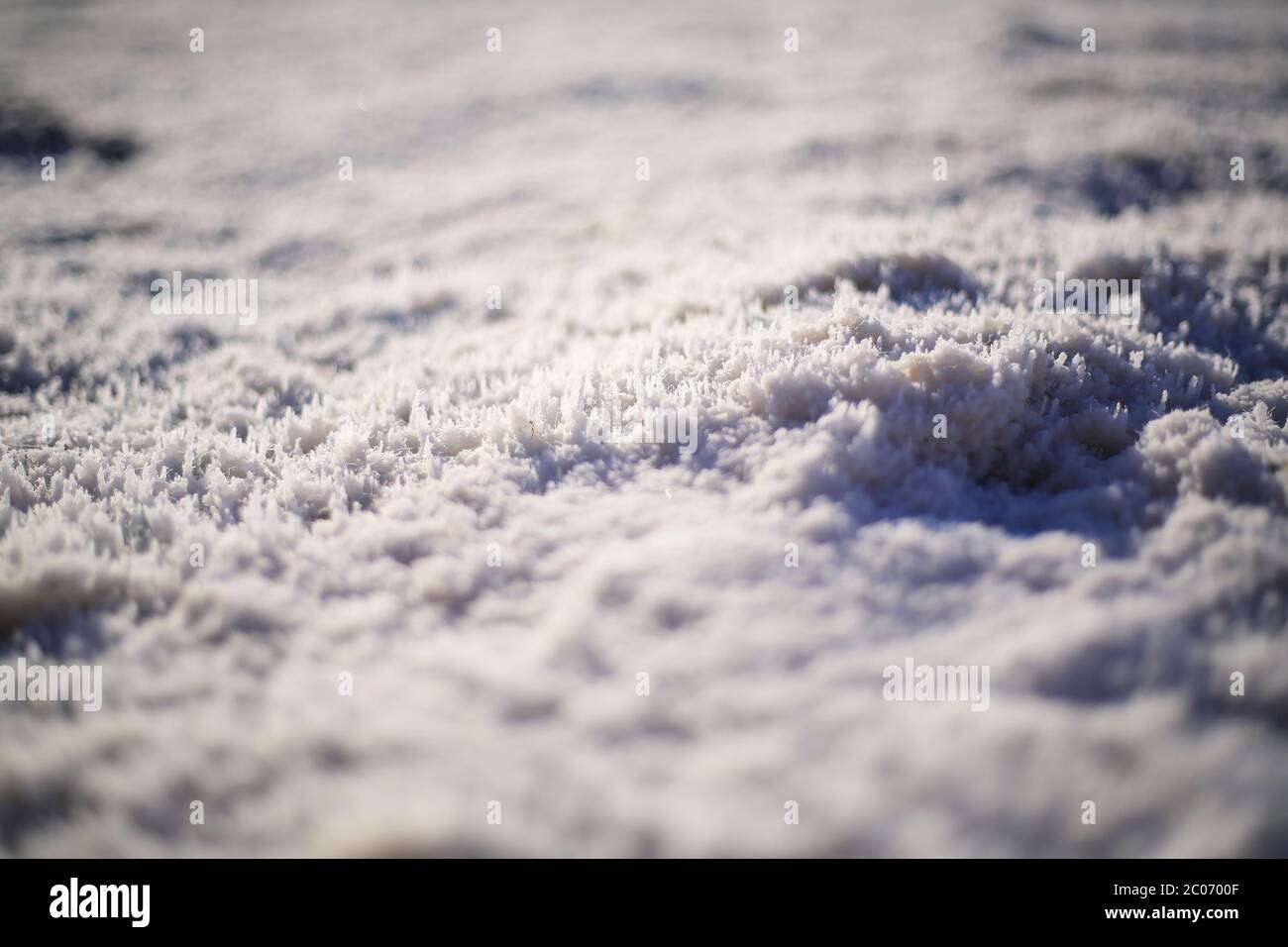 Makro shot of salt crystals in Badwater Basin in Death Valley NP Stock ...