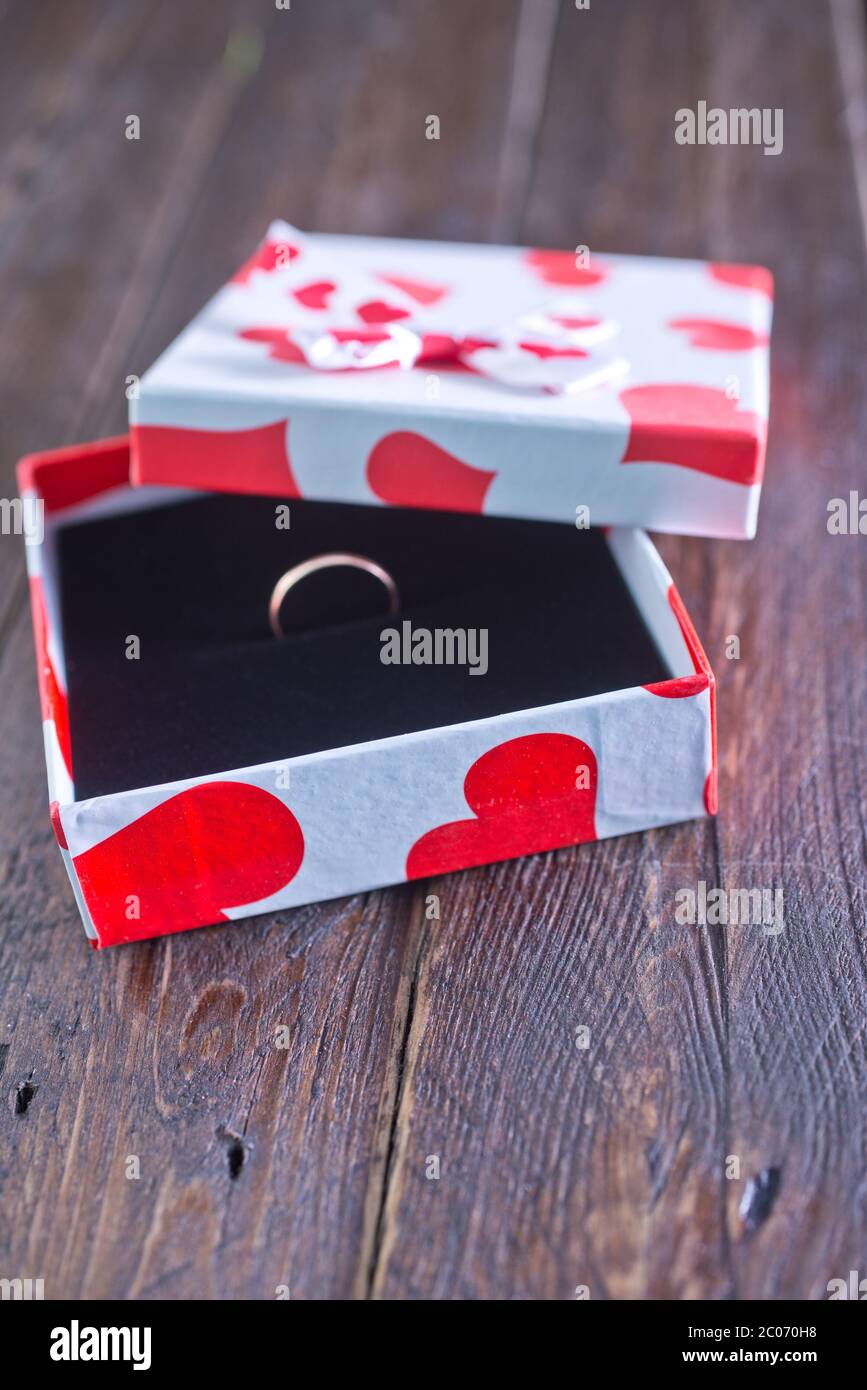 box for present Stock Photo - Alamy
