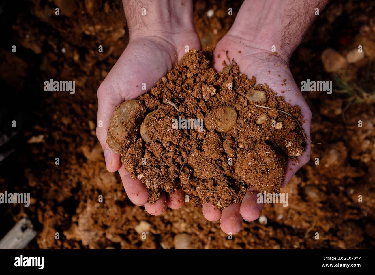 Feeling soil hi-res stock photography and images - Alamy