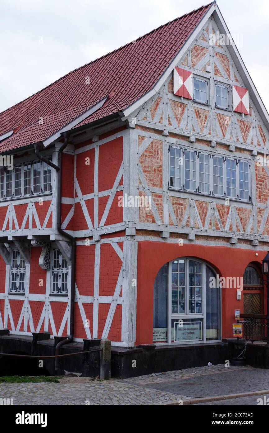 Vaulted house above the old moat Stock Photo - Alamy