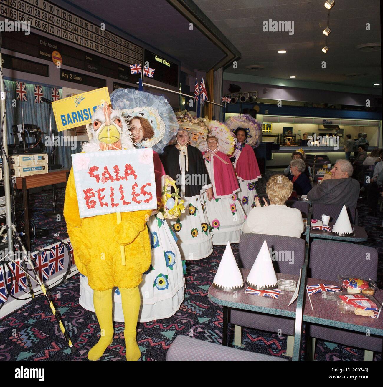 1996, Fancy Dress staff competition at Gala Bingo, Wakefield, West ...
