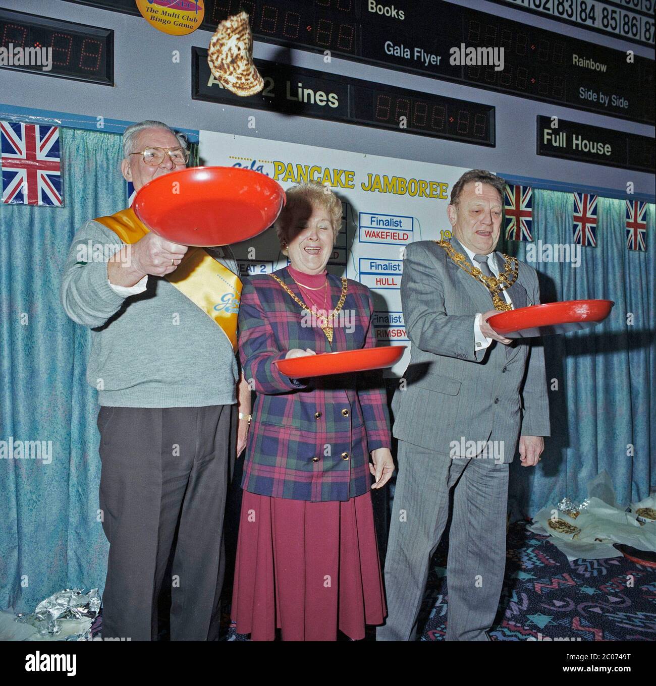 Fancy dress staff competition at gala bingo hi-res stock photography ...