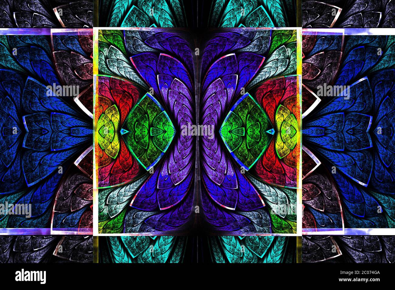 Dynamic stained glass window hi-res stock photography and images - Alamy