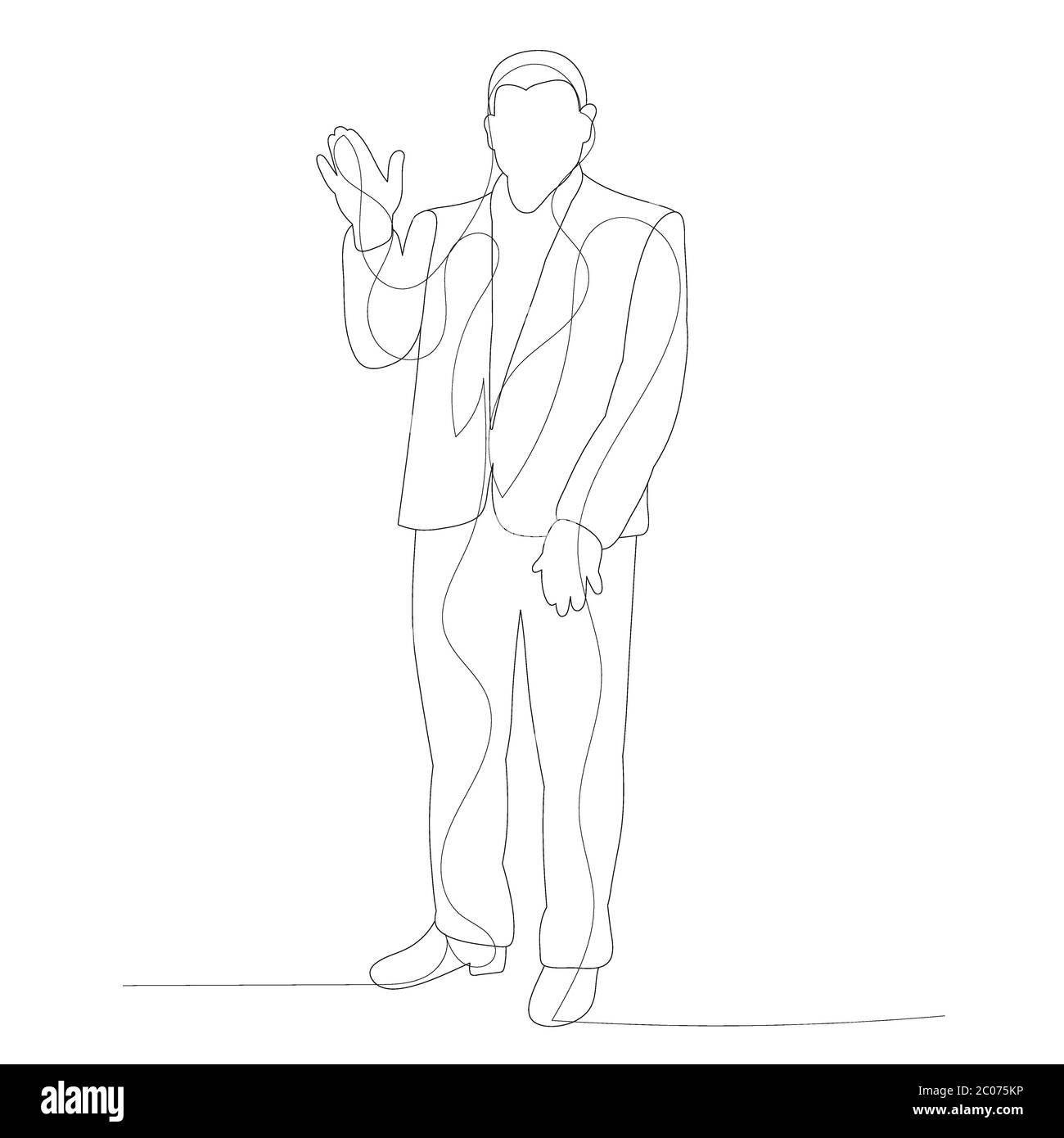 white background, line drawing man, sketch Stock Vector Image & Art - Alamy