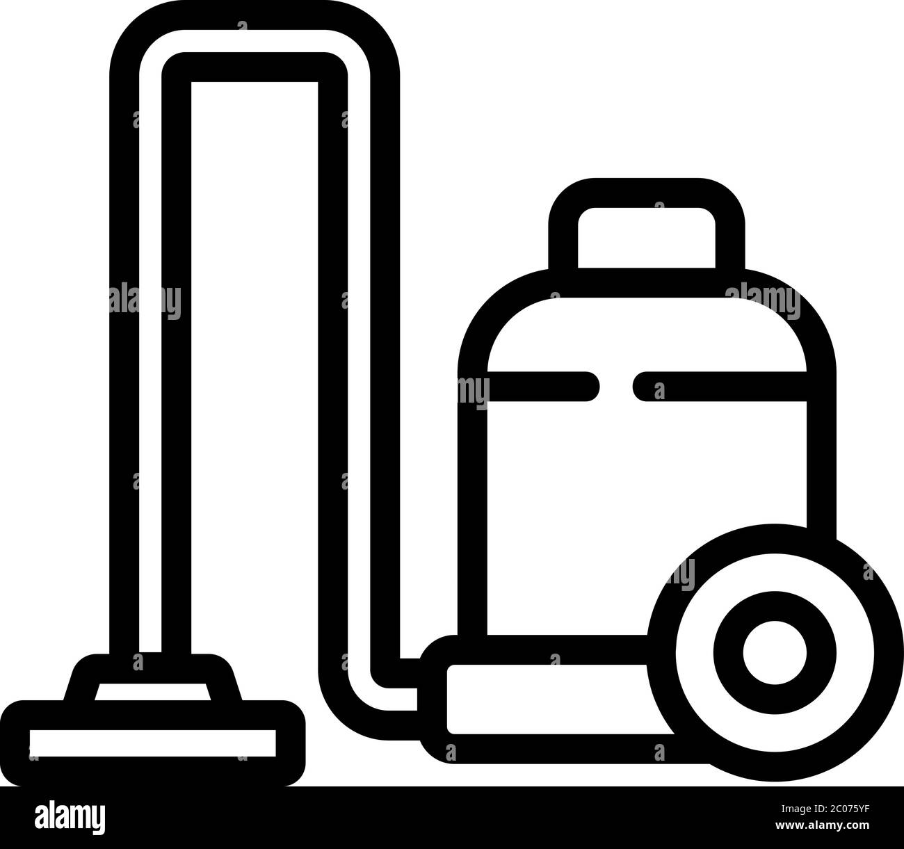 floor wet vacuum cleaner icon vector outline illustration Stock Vector ...