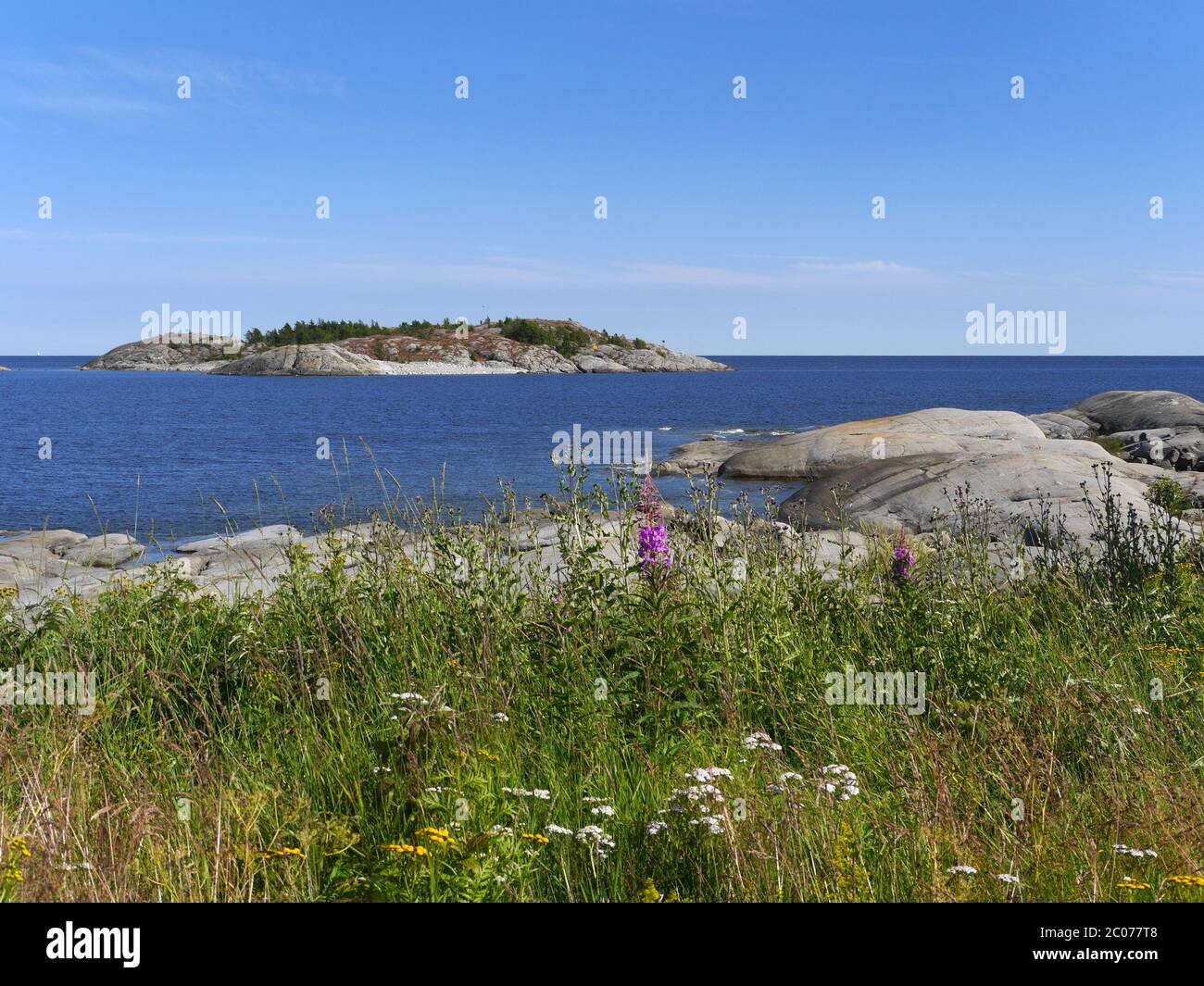 coastal landscape in sweden Stock Photo - Alamy