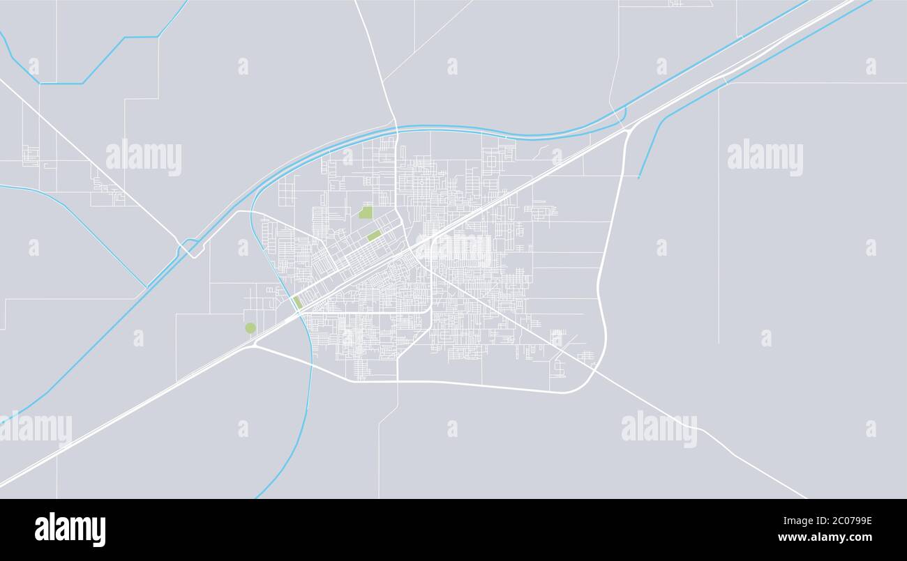 Urban vector city map of Okara, Pakistan Stock Vector Image & Art - Alamy