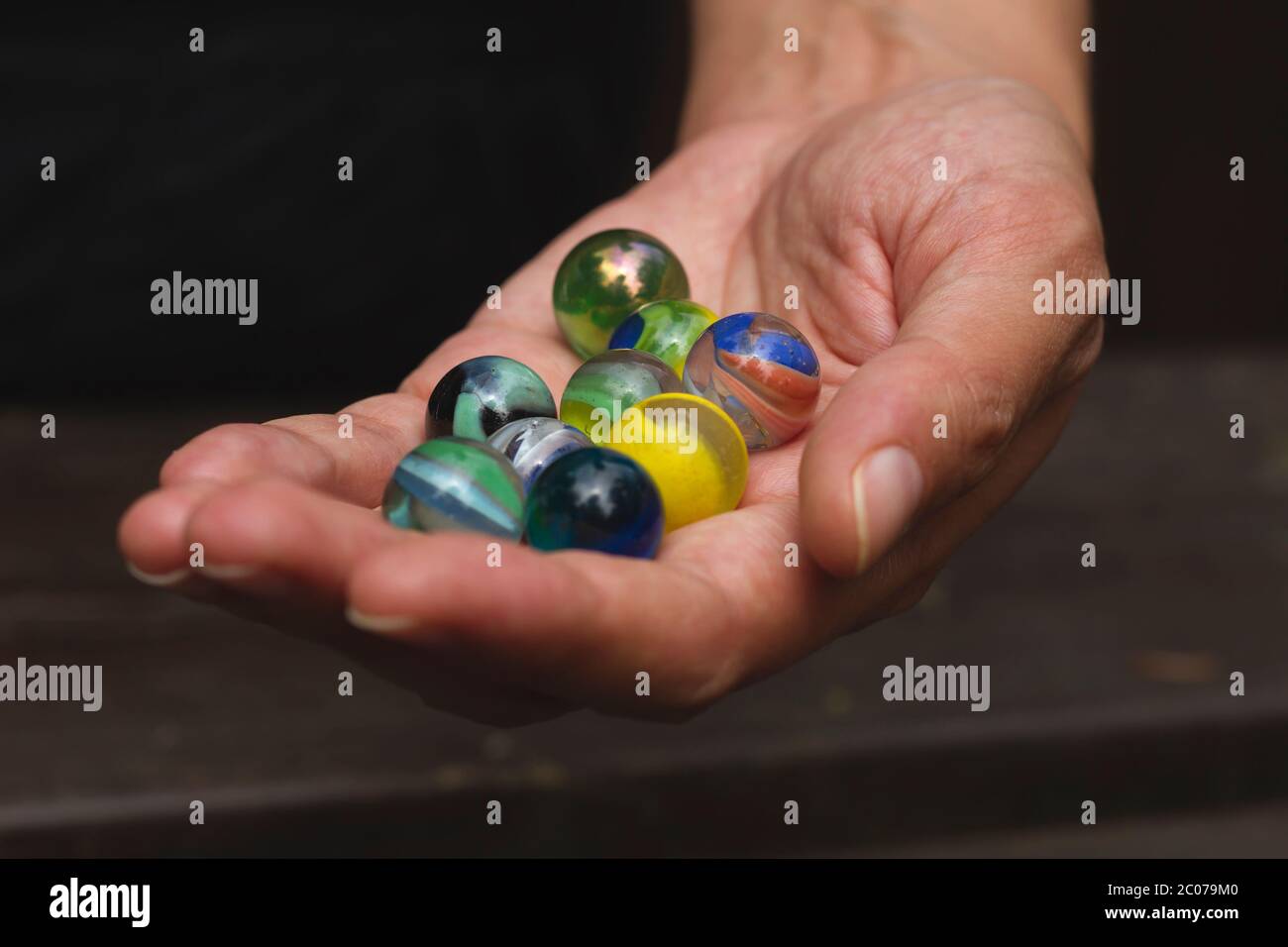A set of colorful marbles Stock Photo - Alamy