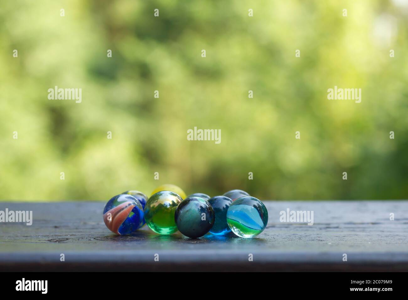 A set of colorful marbles Stock Photo - Alamy