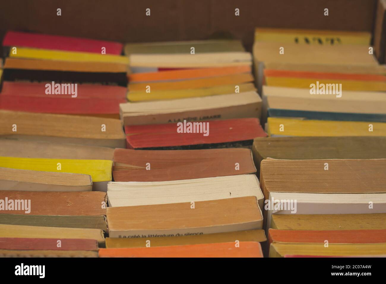 Old second hand books for sale Stock Photo - Alamy