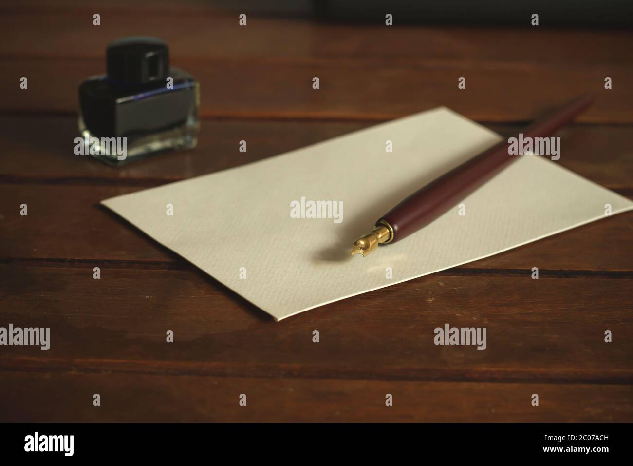 Calligraphy writing tools hi-res stock photography and images - Alamy