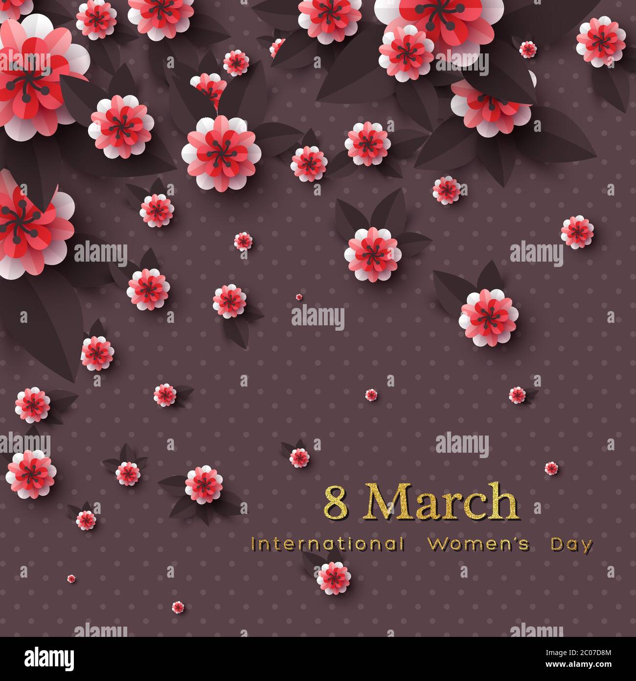 March 8 greeting card Stock Vector Image & Art - Alamy