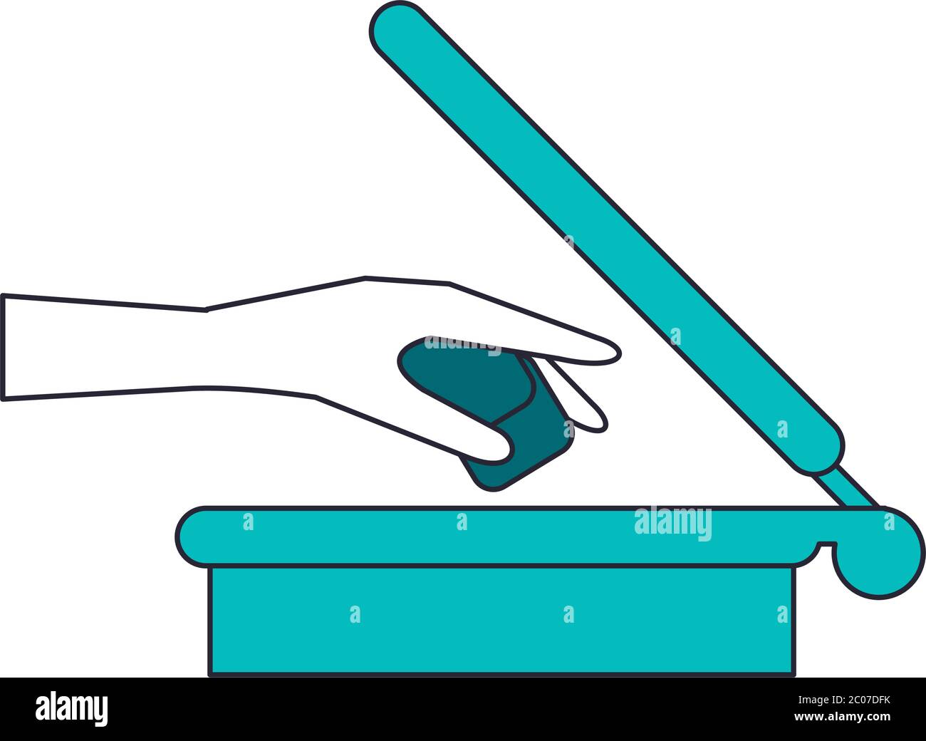 hand throwing out the trash vector illustration design Stock Vector ...