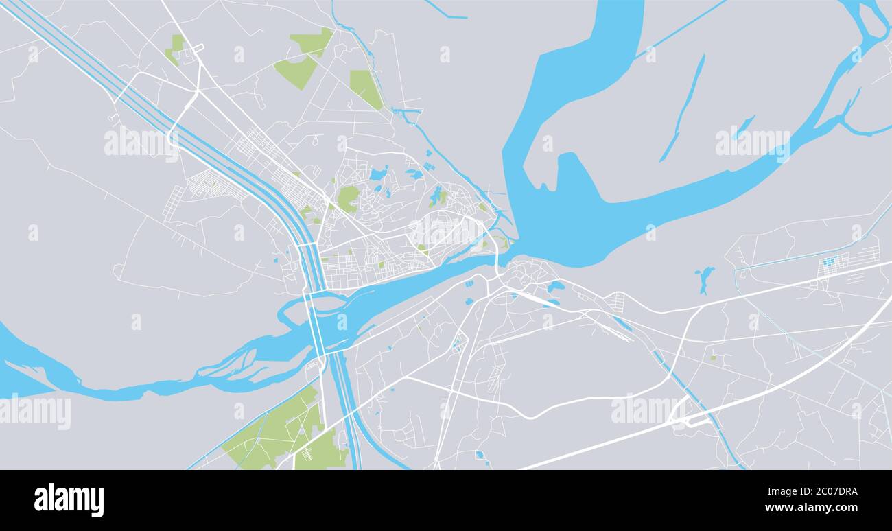 Urban vector city map of Sukkur, Pakistan Stock Vector Image & Art - Alamy