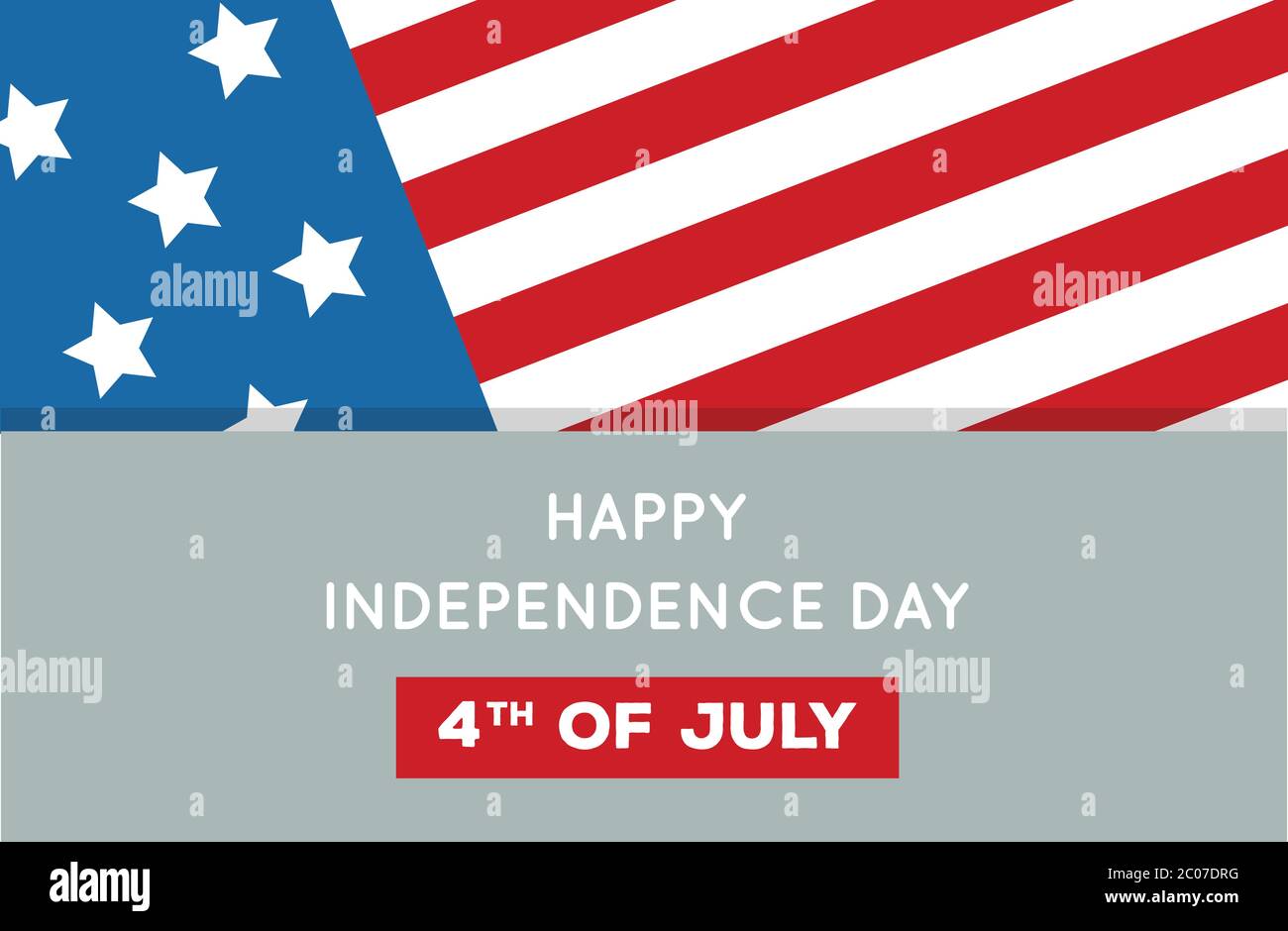 Happy independence day - banner template with american flag background ...