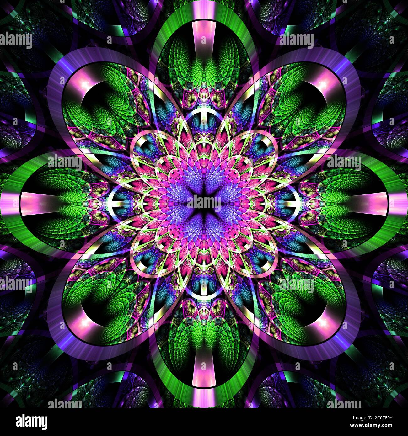 Symmetrical mosaic stones hi-res stock photography and images - Alamy
