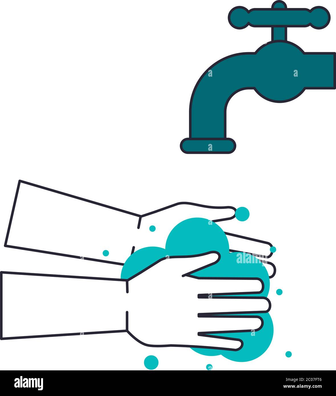 Effective hand washing Cut Out Stock Images & Pictures - Alamy