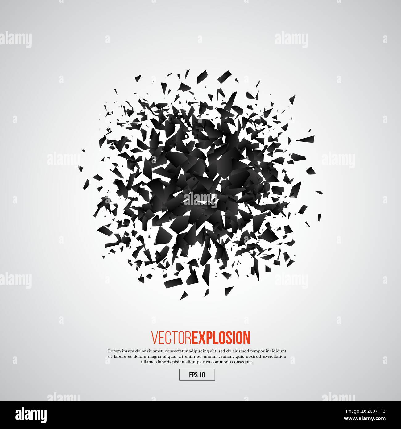 Abstract black explosion Stock Vector Image & Art - Alamy
