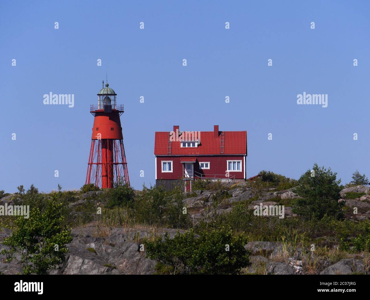 Swedish coastal lighthouse hi-res stock photography and images - Alamy