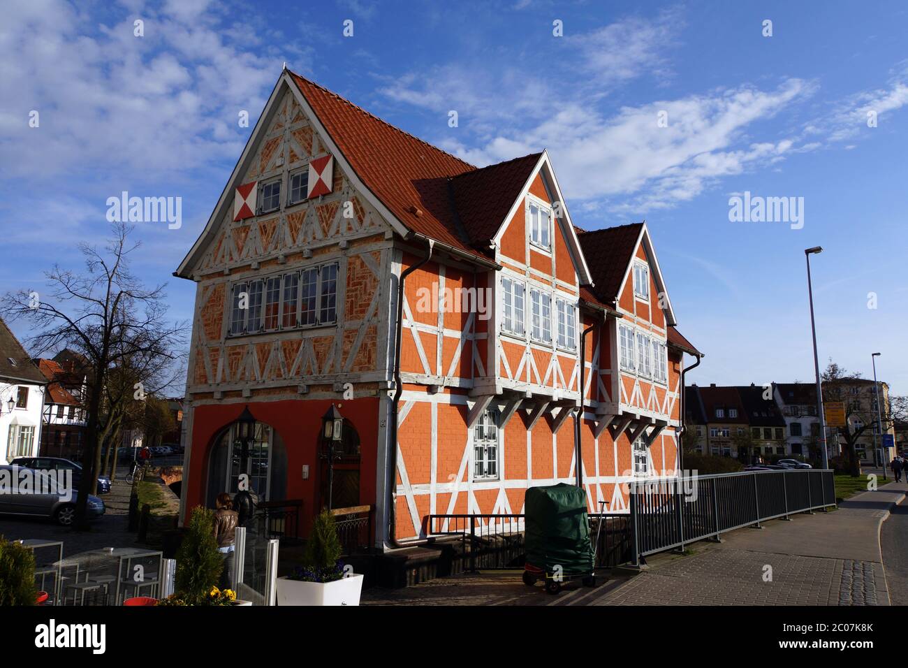 Vaulted house above the old moat Stock Photo - Alamy
