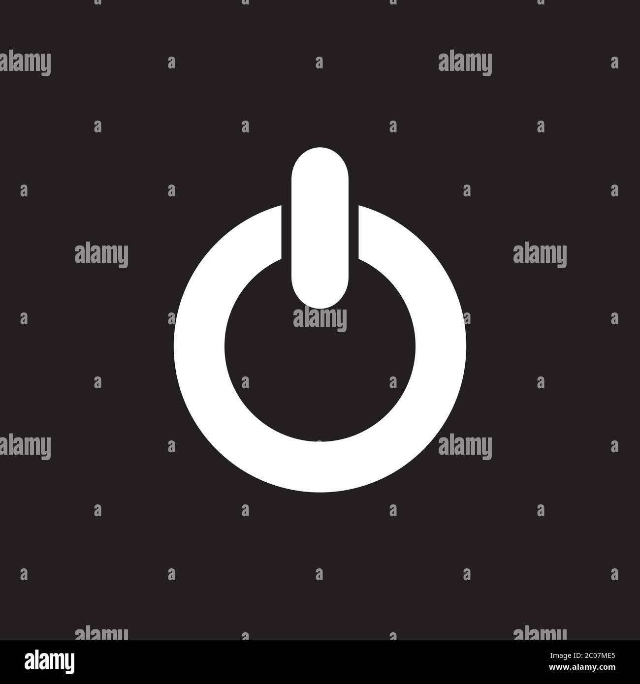 power Icon Vector Illustration on the white background Stock Vector ...