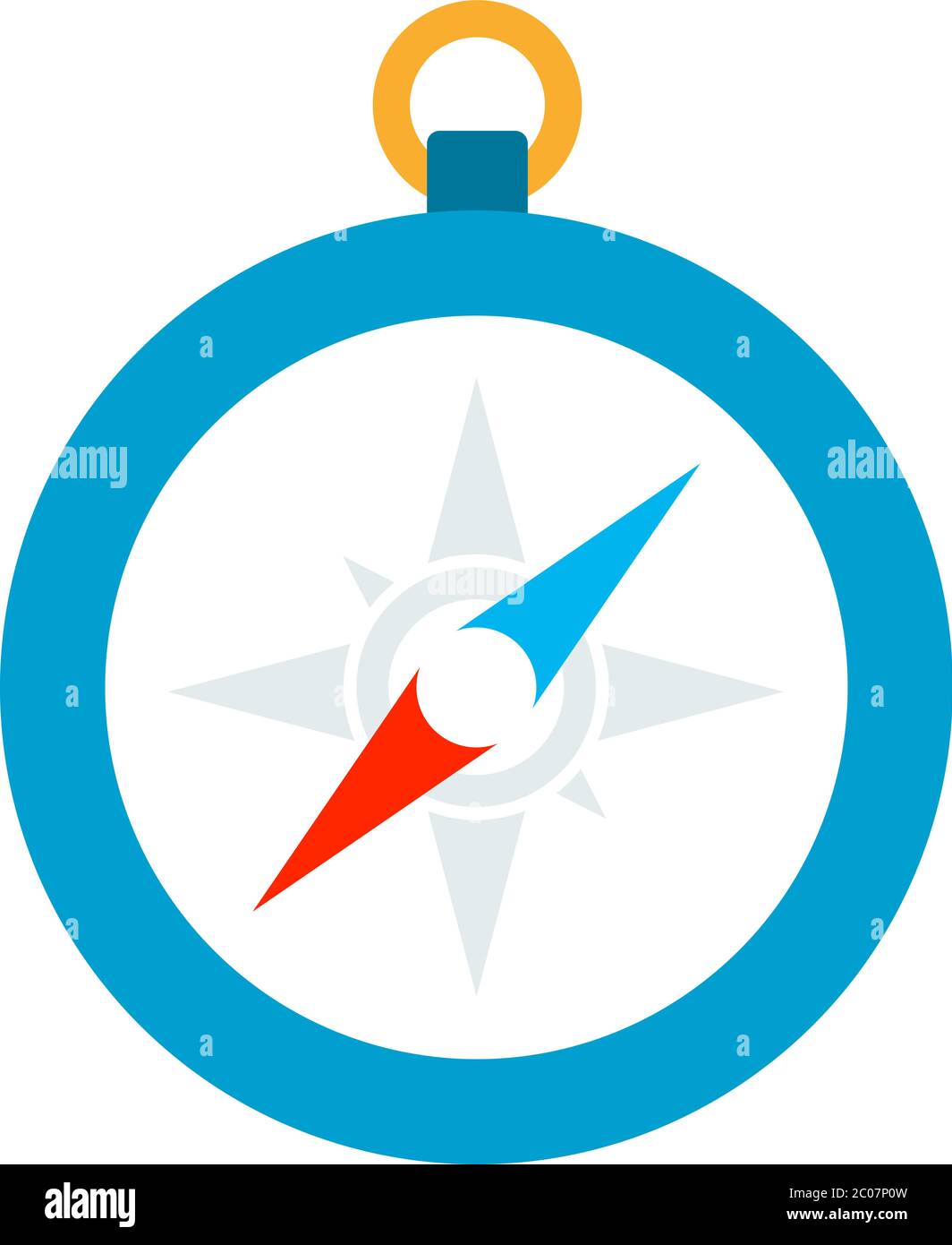 Traveling compass vector flat isolated Stock Vector Image & Art - Alamy