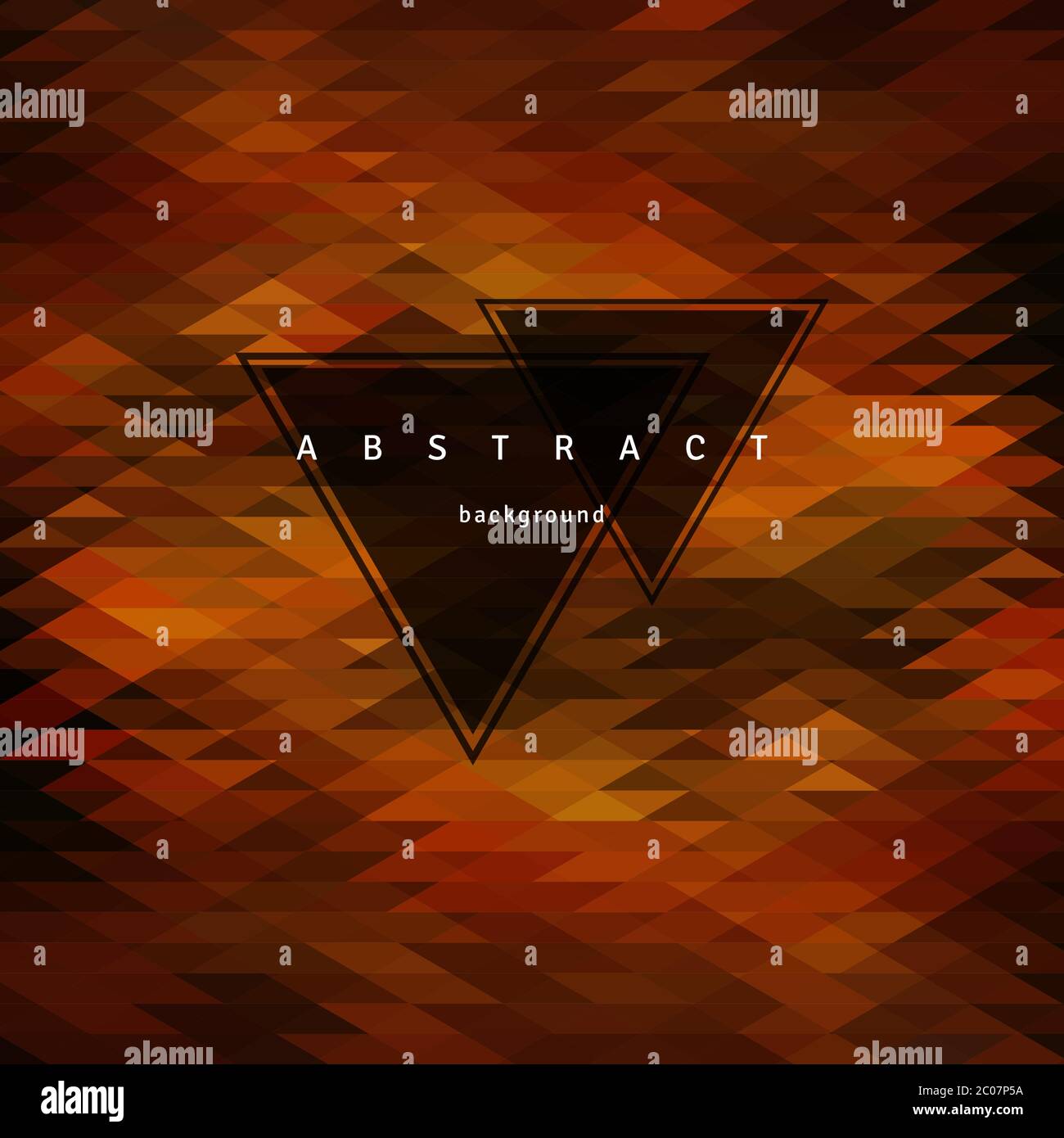 Abstract triangle background, mosaic design elements. Vector il Stock ...