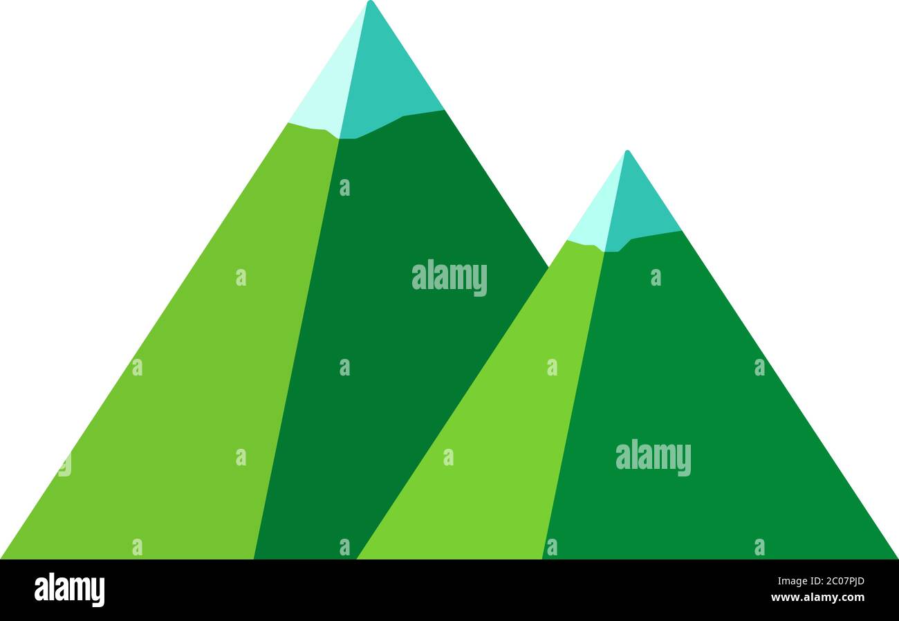 Green mountains vector flat isolated Stock Vector Image & Art - Alamy