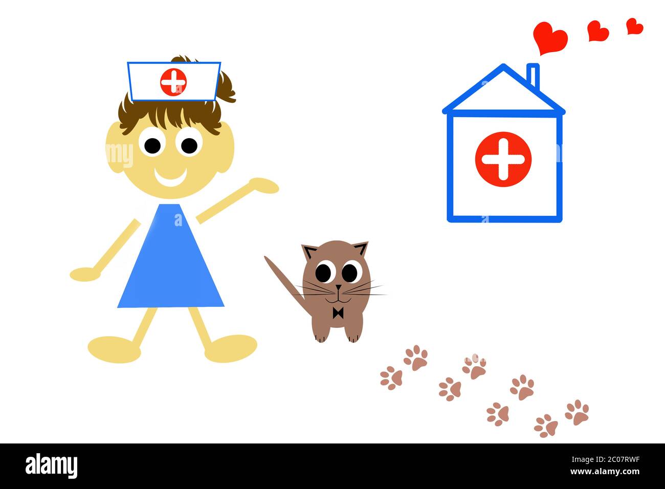 Female veterinarian clipboard cat hi-res stock photography and images ...