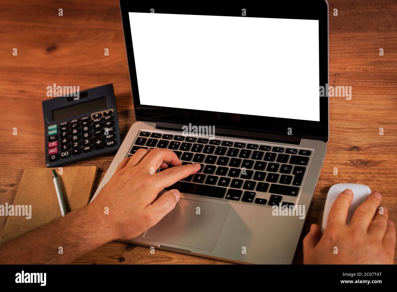 Mockup laptop computer using hi-res stock photography and images - Alamy