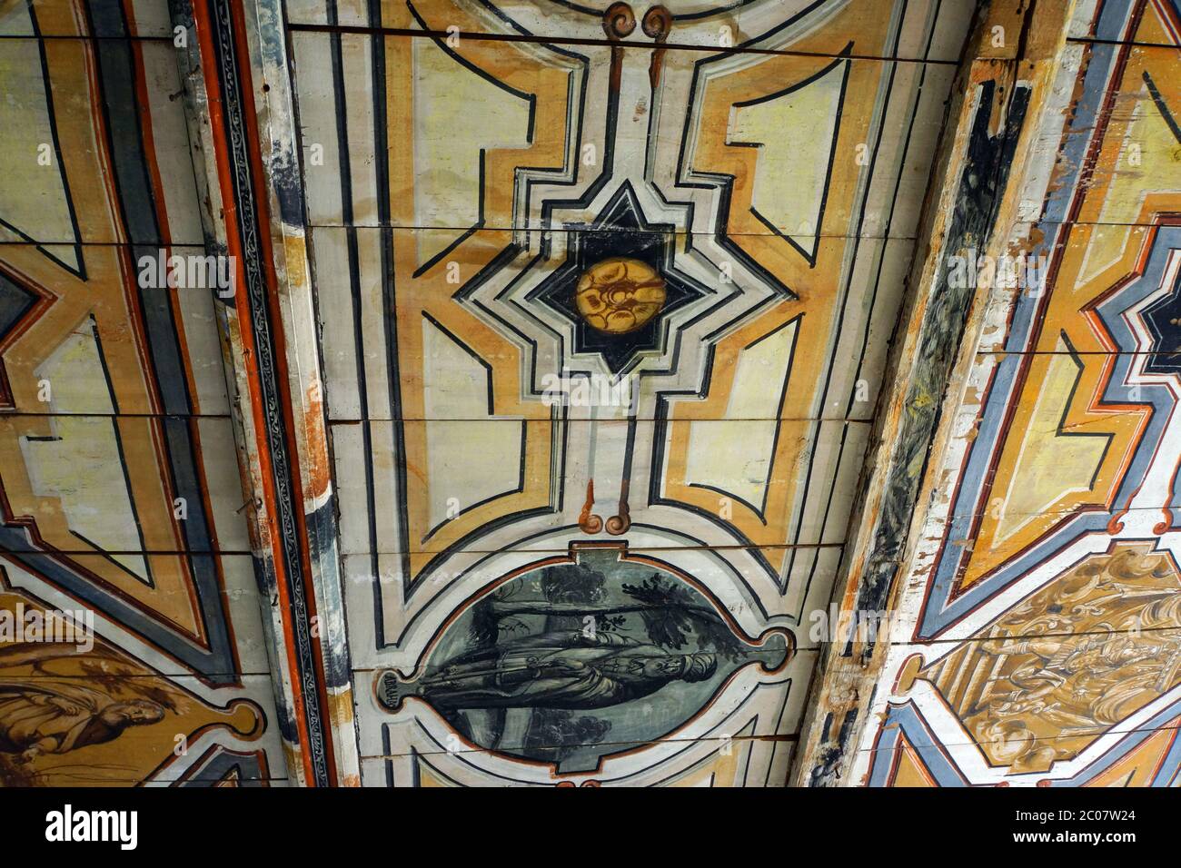 restored ceilings and walls in the World Heritage House Stock Photo - Alamy