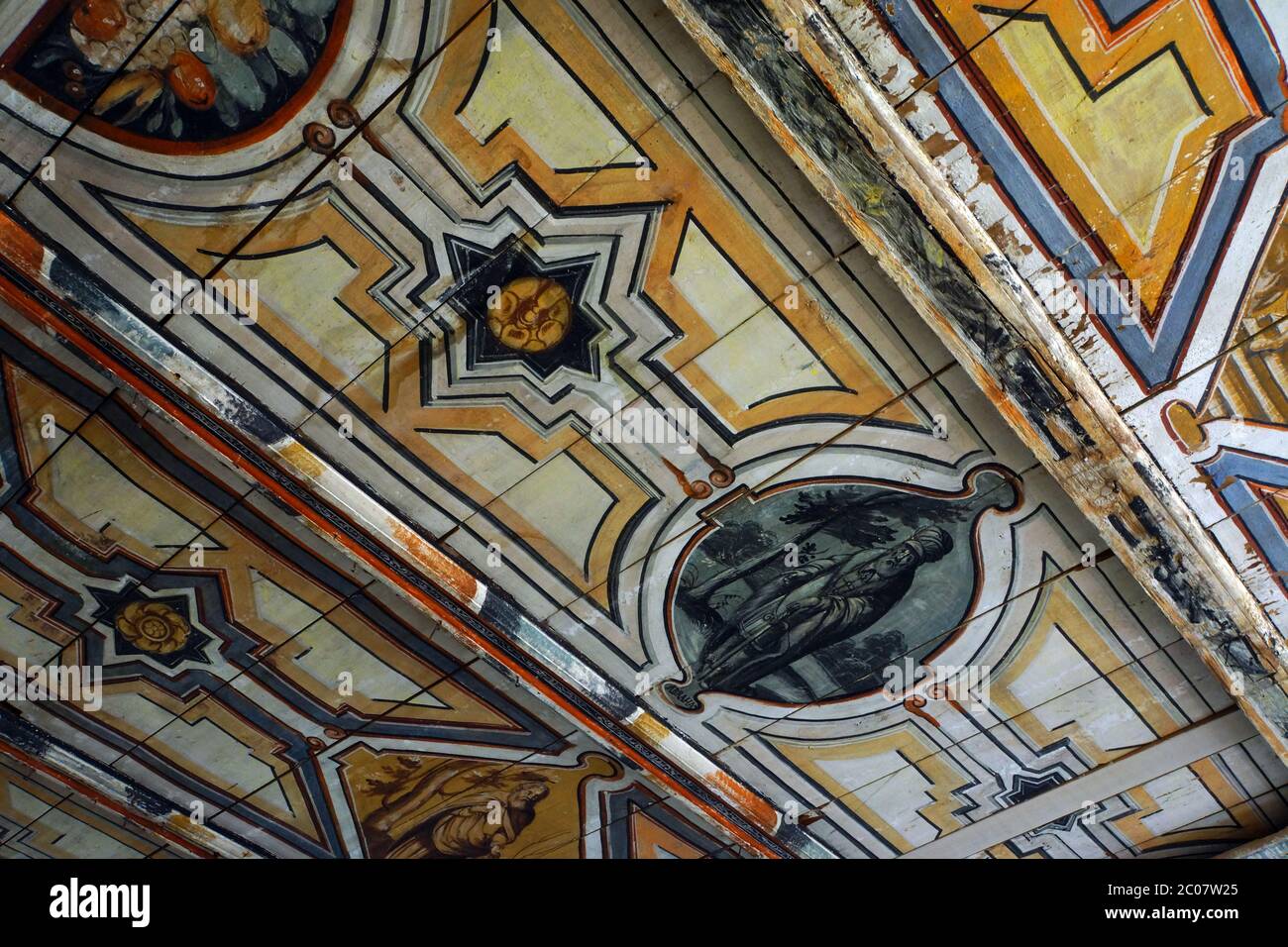restored ceilings and walls in the World Heritage House Stock Photo - Alamy
