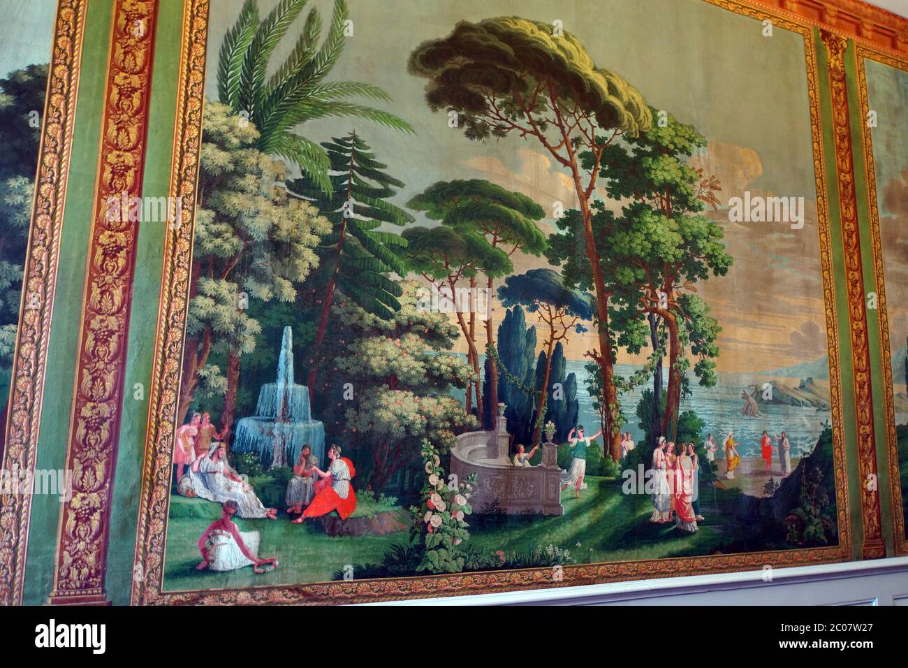 restored ceilings and walls in the World Heritage House Stock Photo - Alamy