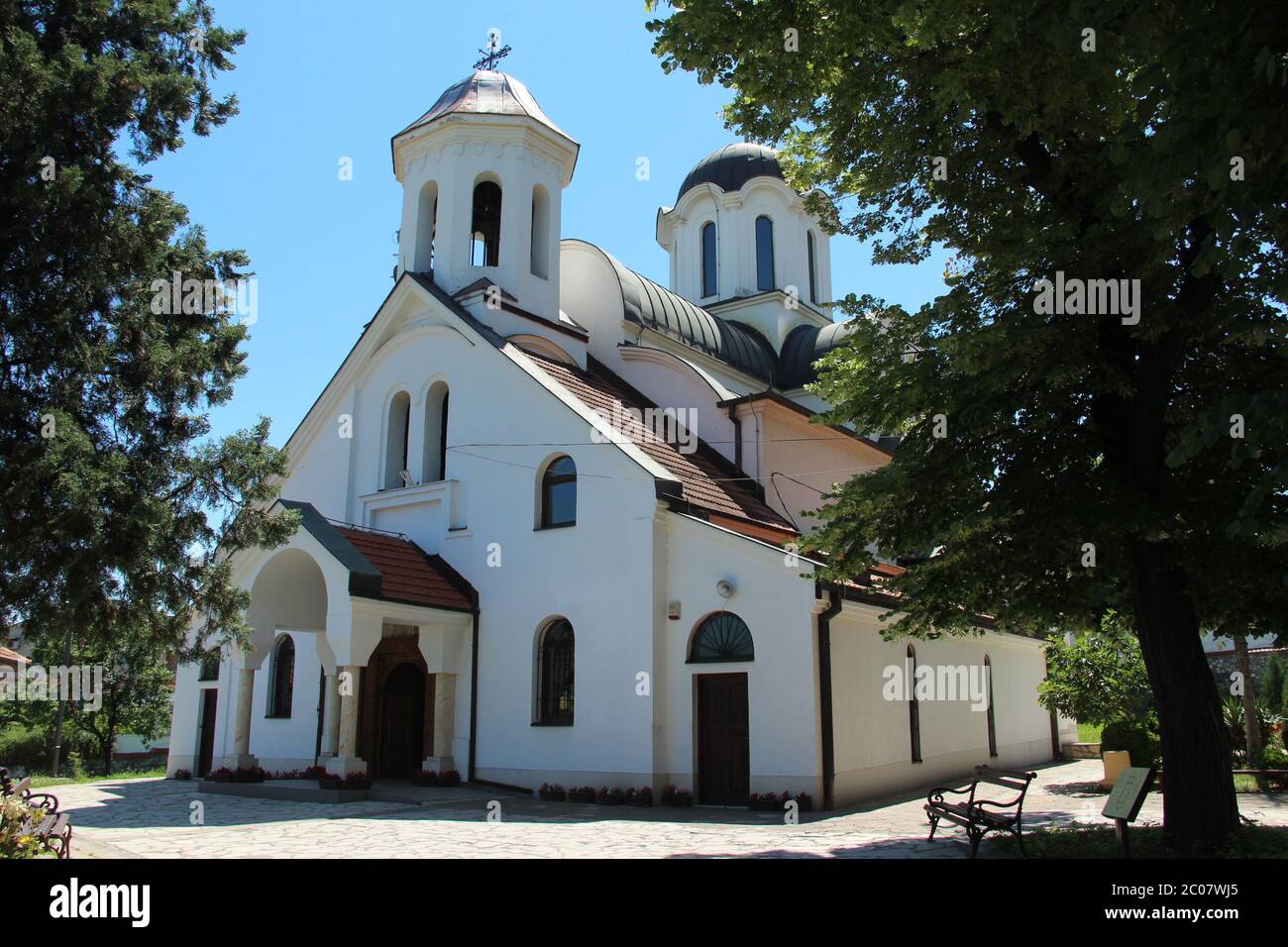 The Orthodox church of St Nicholas in Nis, Serbia. The church has also ...