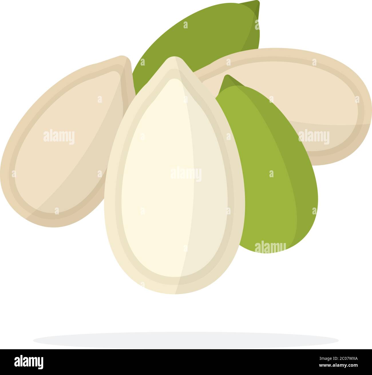 Pile of pumpkin seeds Stock Vector Images - Alamy