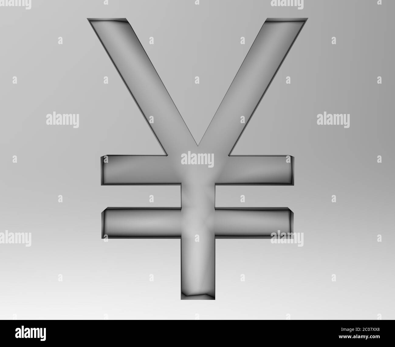 Yen symbol sign isolated Japanese yen JPY 3d render Stock Photo - Alamy