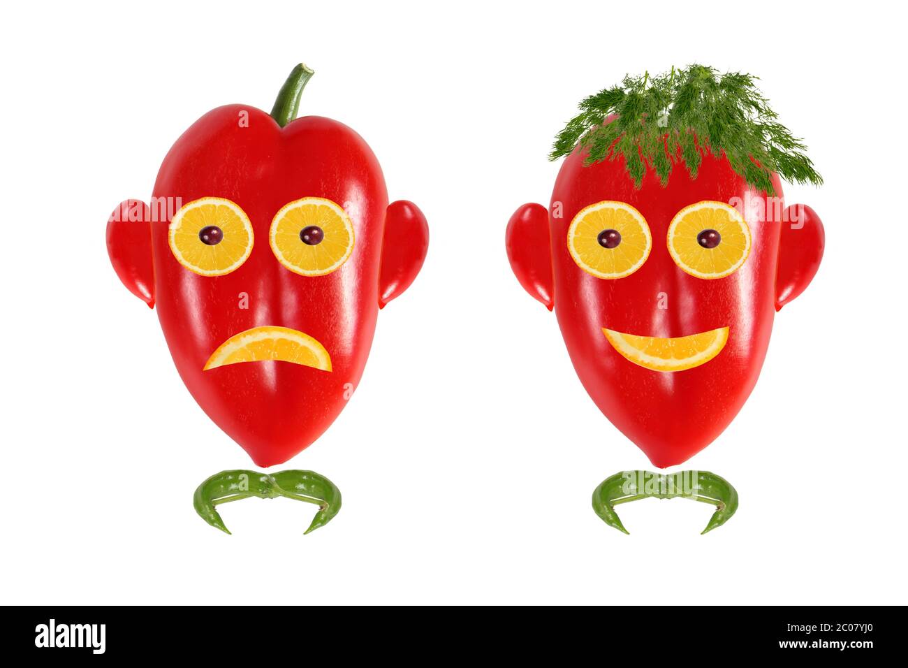 Funny Faces Made Food Cut Out Stock Images And Pictures Alamy