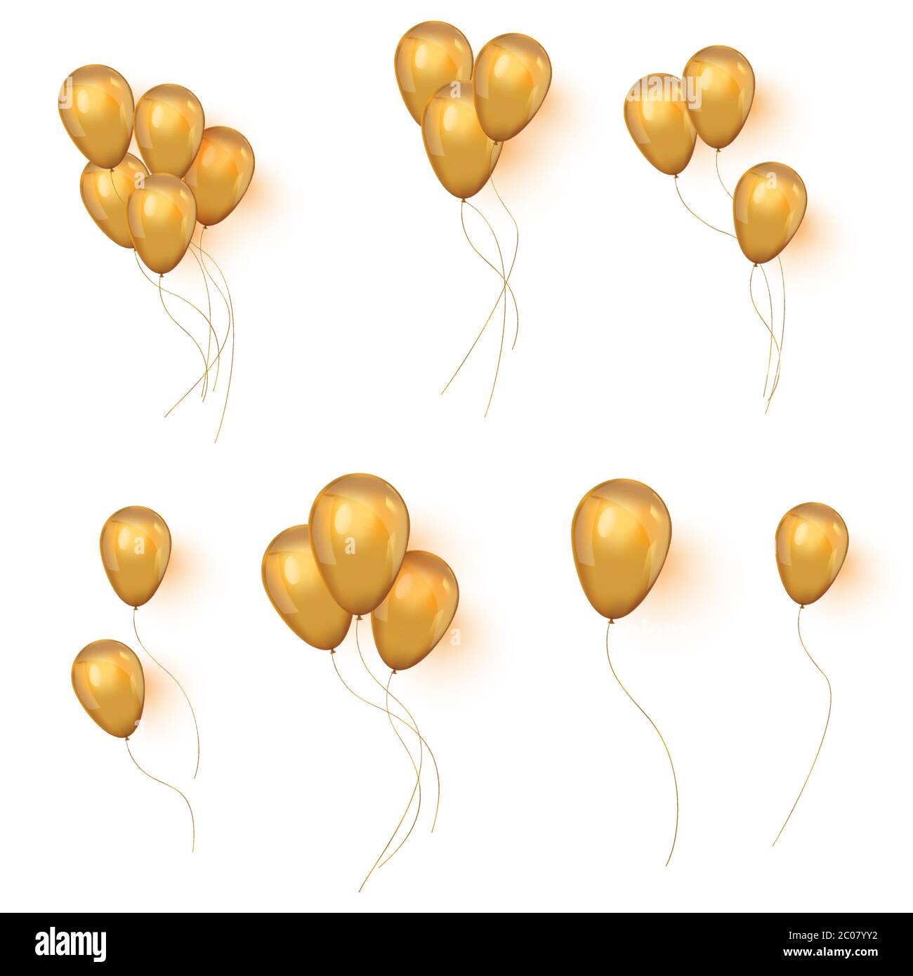 Gold ballon Stock Vector Images - Alamy