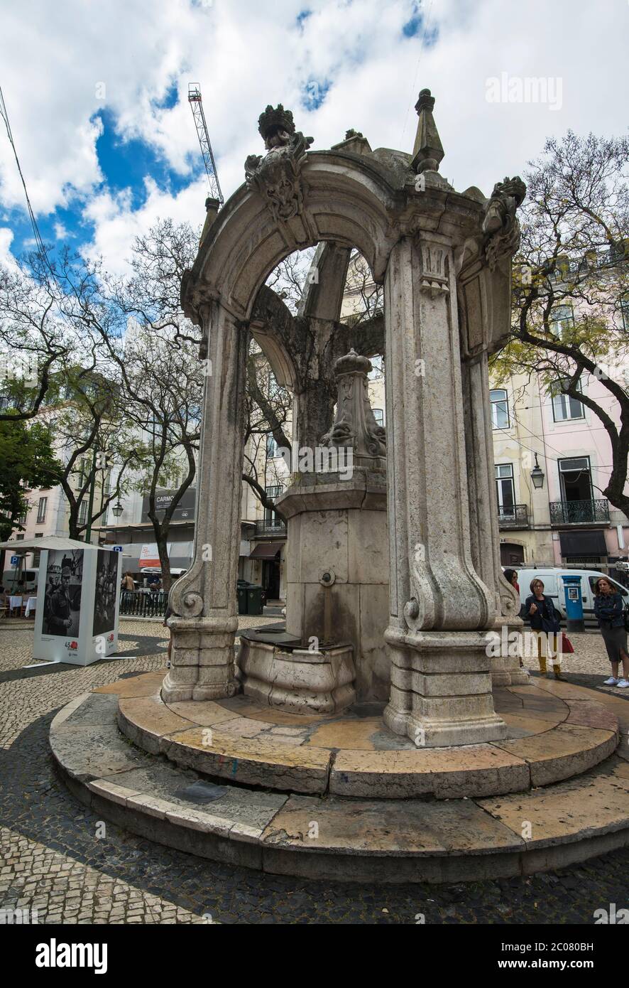 Lisbon largo do carmo hi-res stock photography and images - Alamy