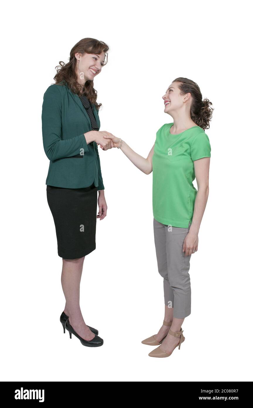 Women handshake hi-res stock photography and images - Alamy