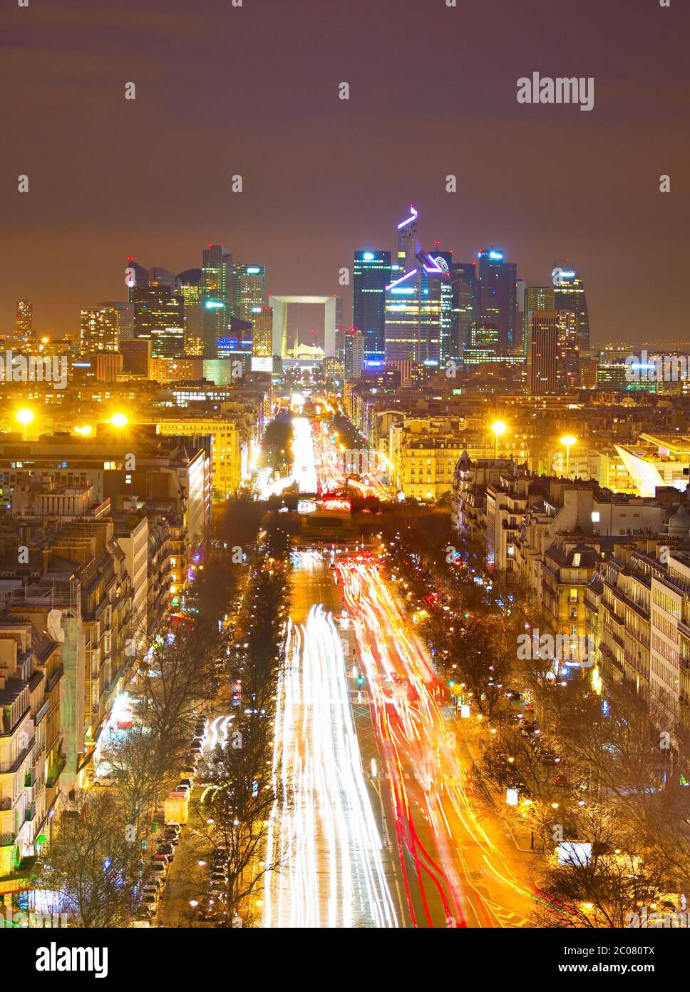 Modern architecture colorful defense france hi-res stock photography ...