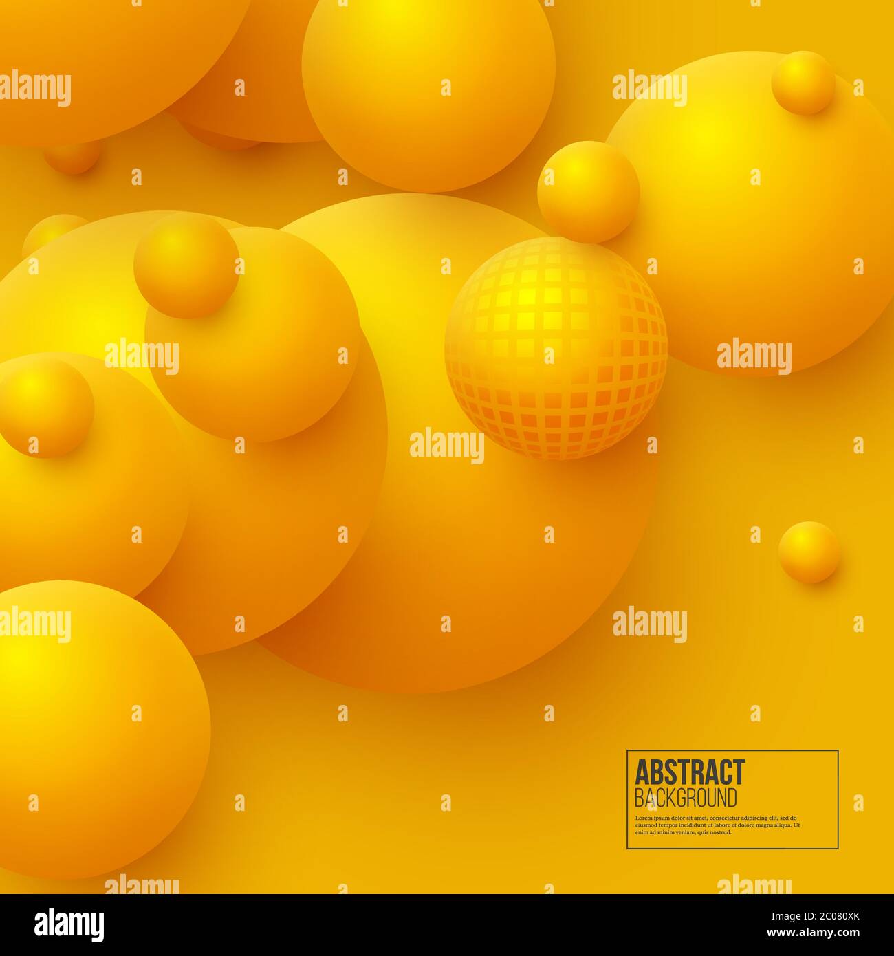 Abstract floating spheres background Stock Vector Image & Art - Alamy