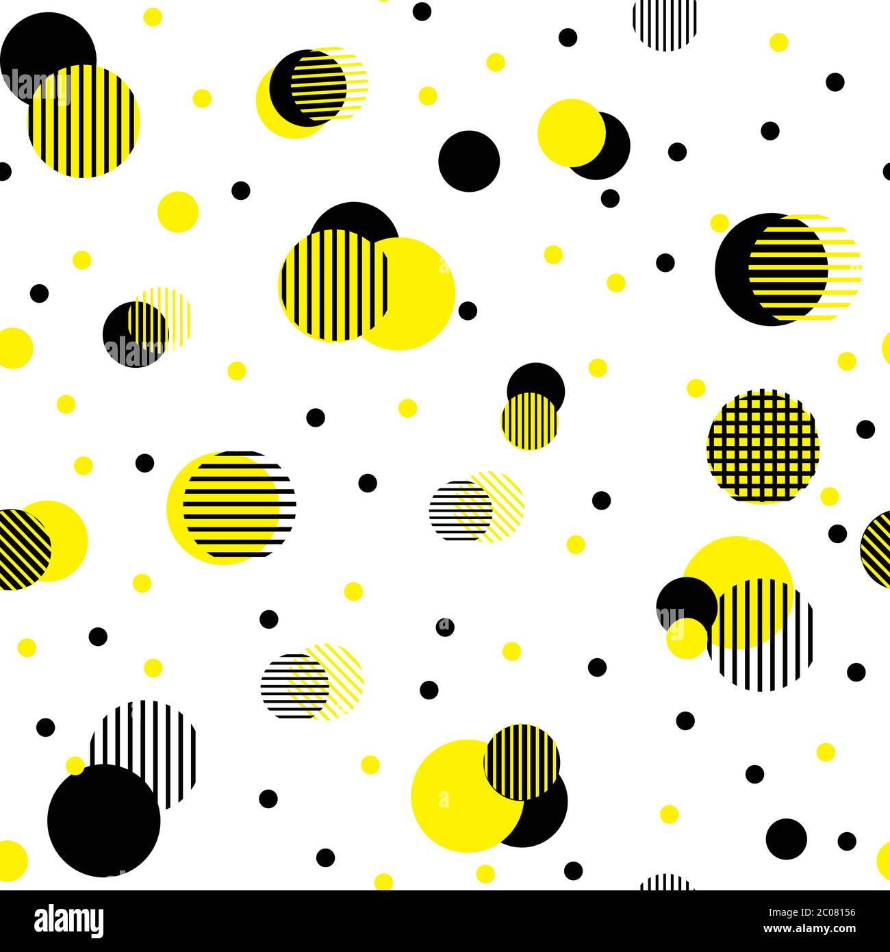 seamless dots modern pattern. white background geometry circle color ...