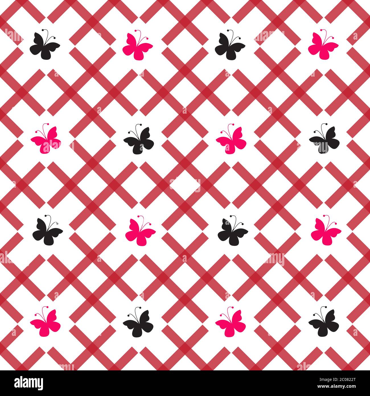 Christmas check pattern Cut Out Stock Images & Pictures - Alamy