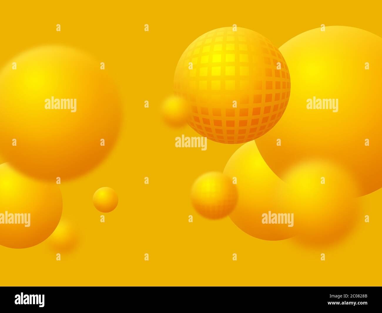 Abstract floating spheres background Stock Vector Image & Art - Alamy