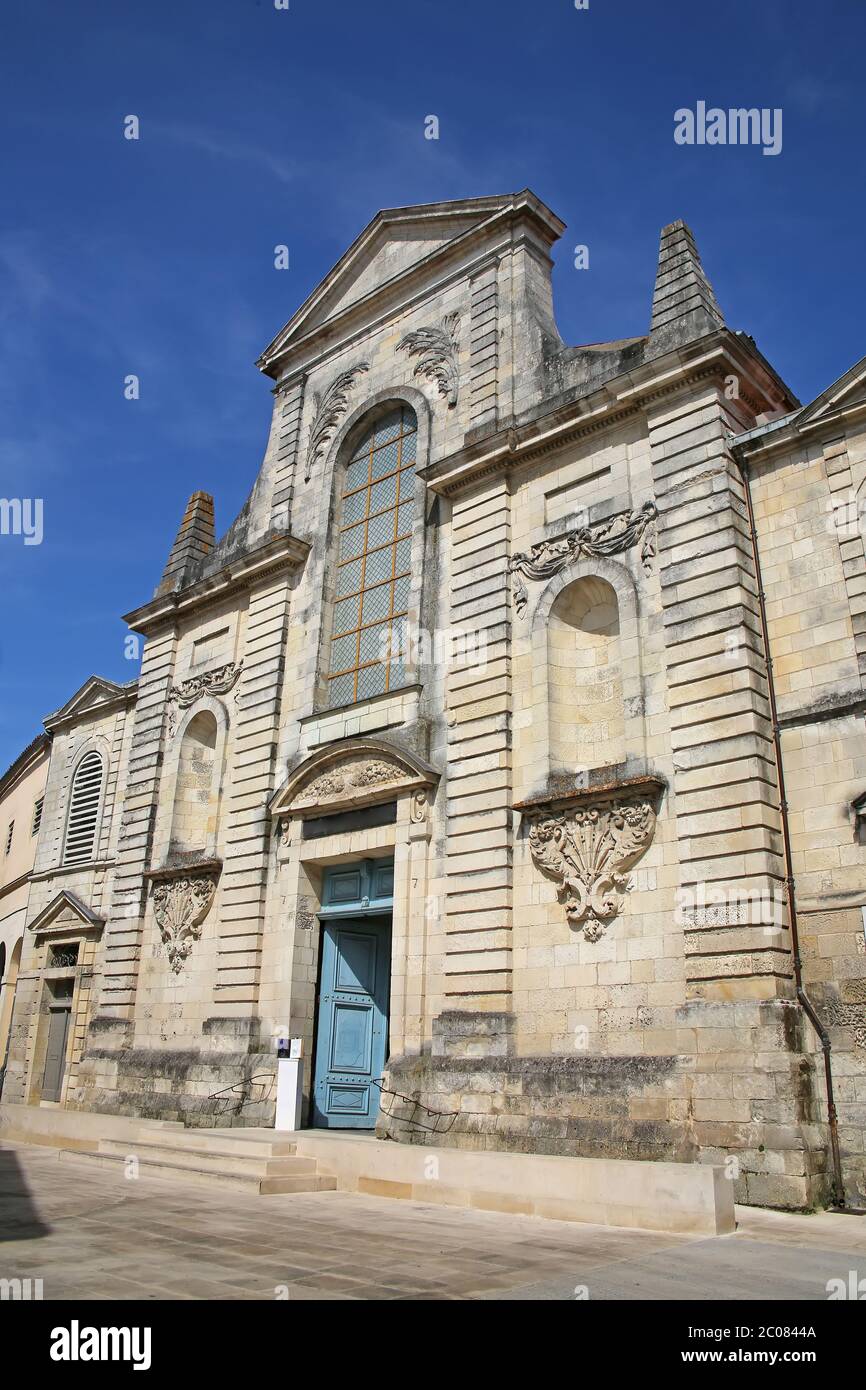 Récollets protestant church in the old town of La Rochelle, Charente ...
