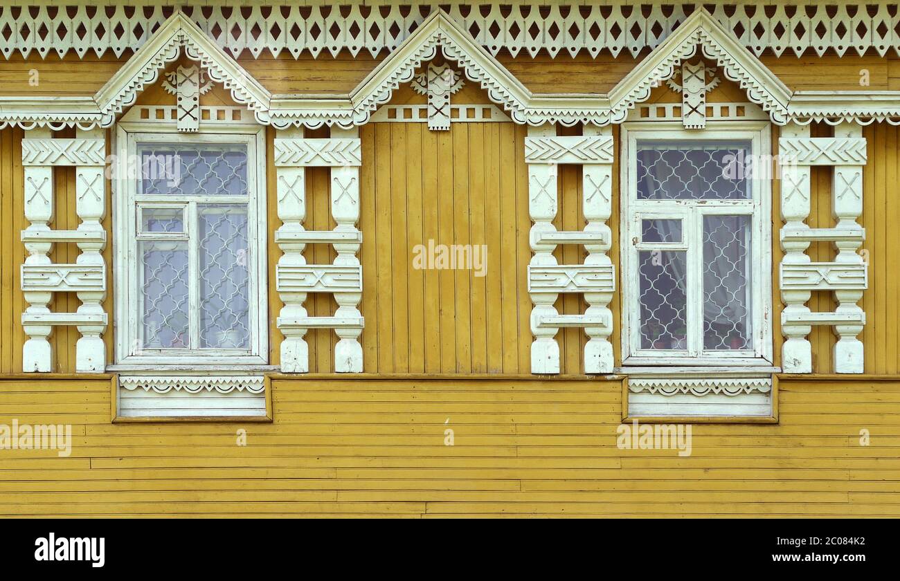 window in a russian village Stock Photo - Alamy