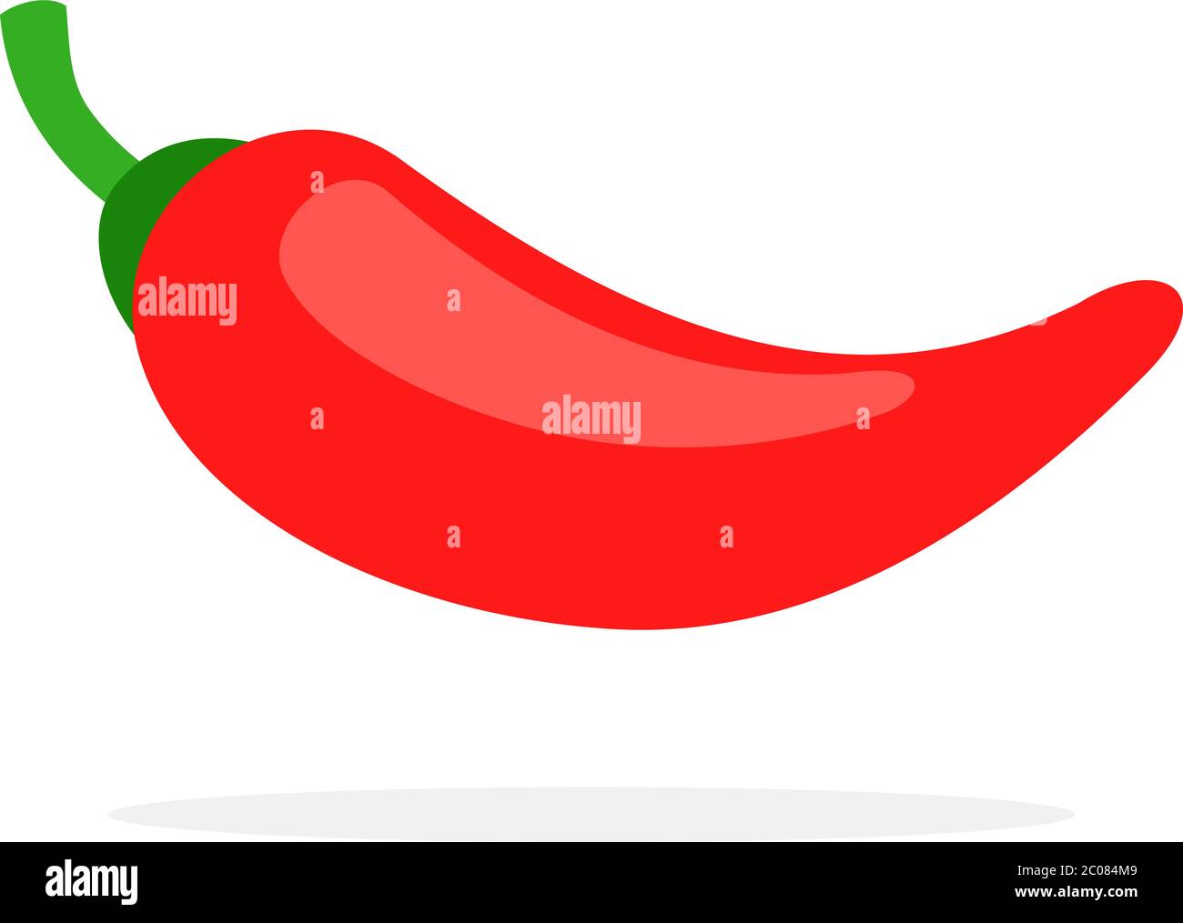 Cayenne pepper flat icon vector isolated Stock Vector Image & Art - Alamy