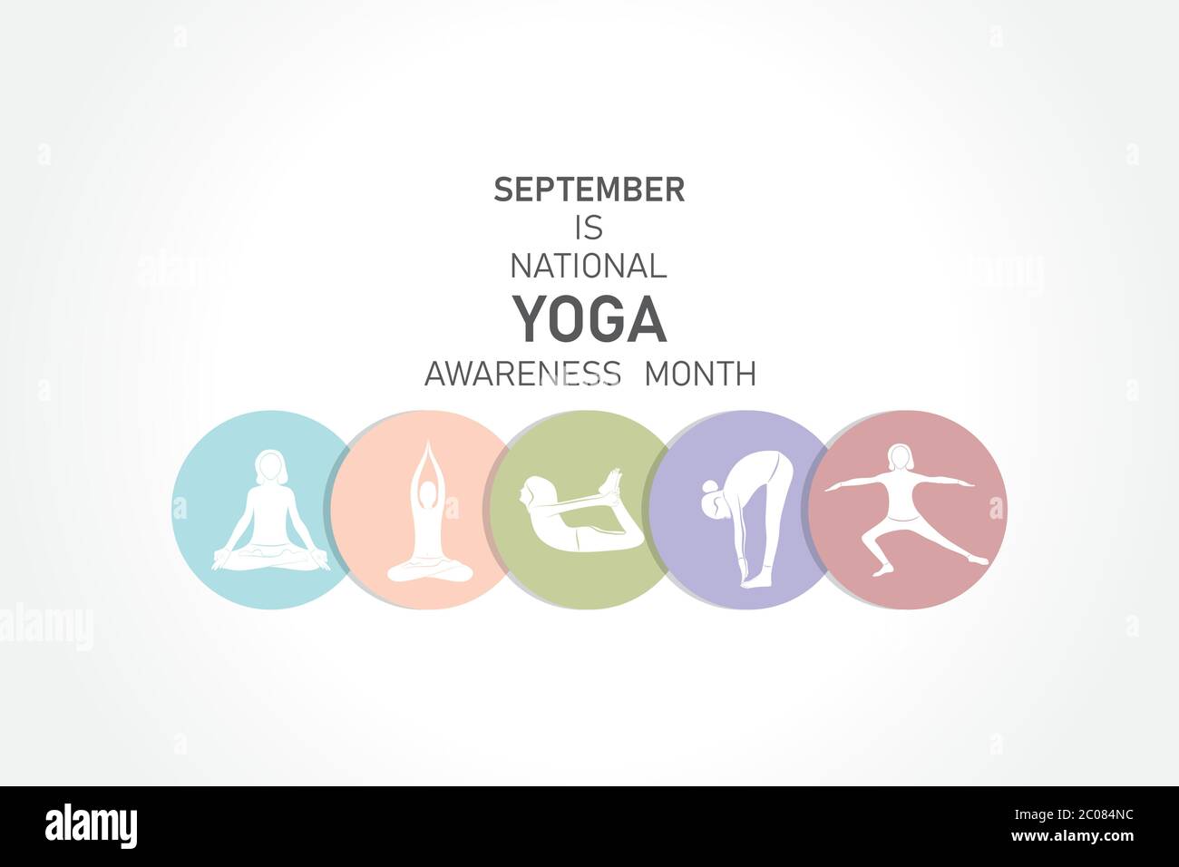 Vector illustration of National Yoga Awareness month observed in ...