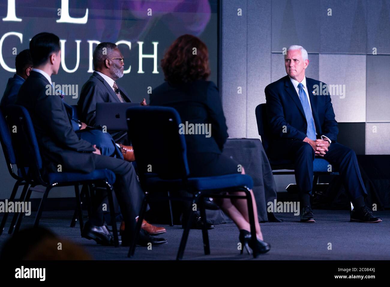 U S Vice President Mike Pence Participates In A Listening Session With